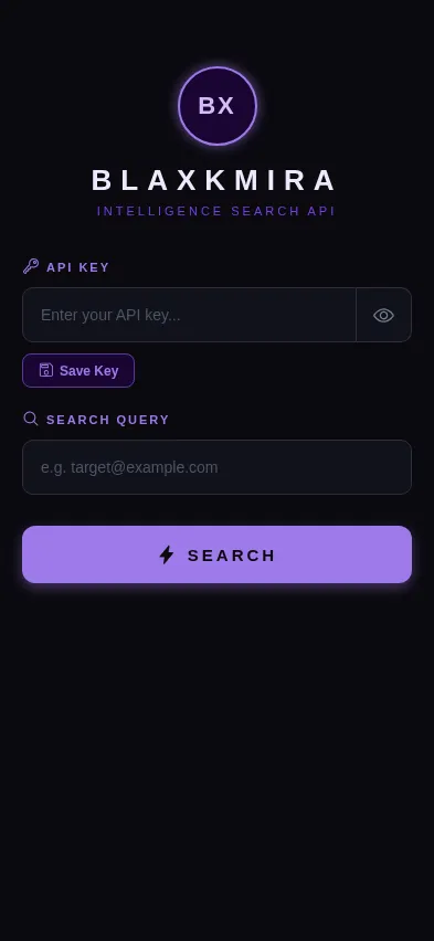 Blaxkmira Android Client