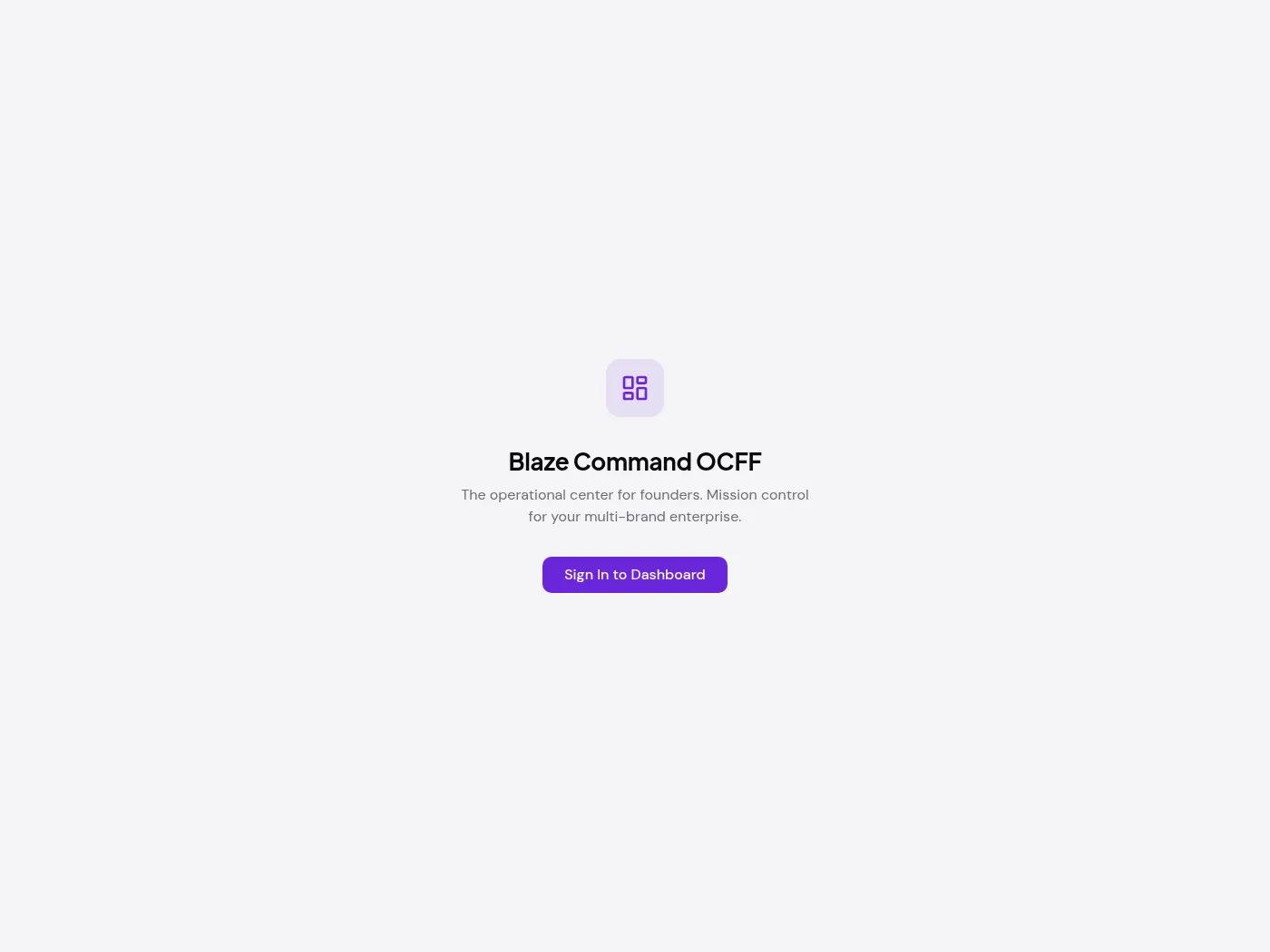 Blaze Command OCFF