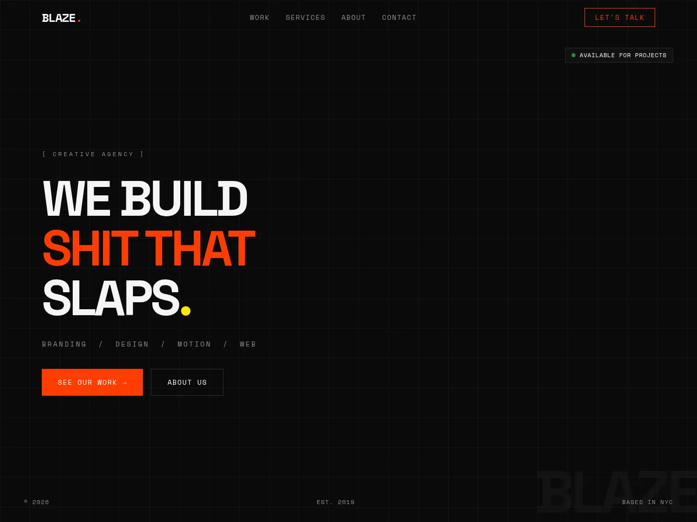Blaze Studio Portfolio