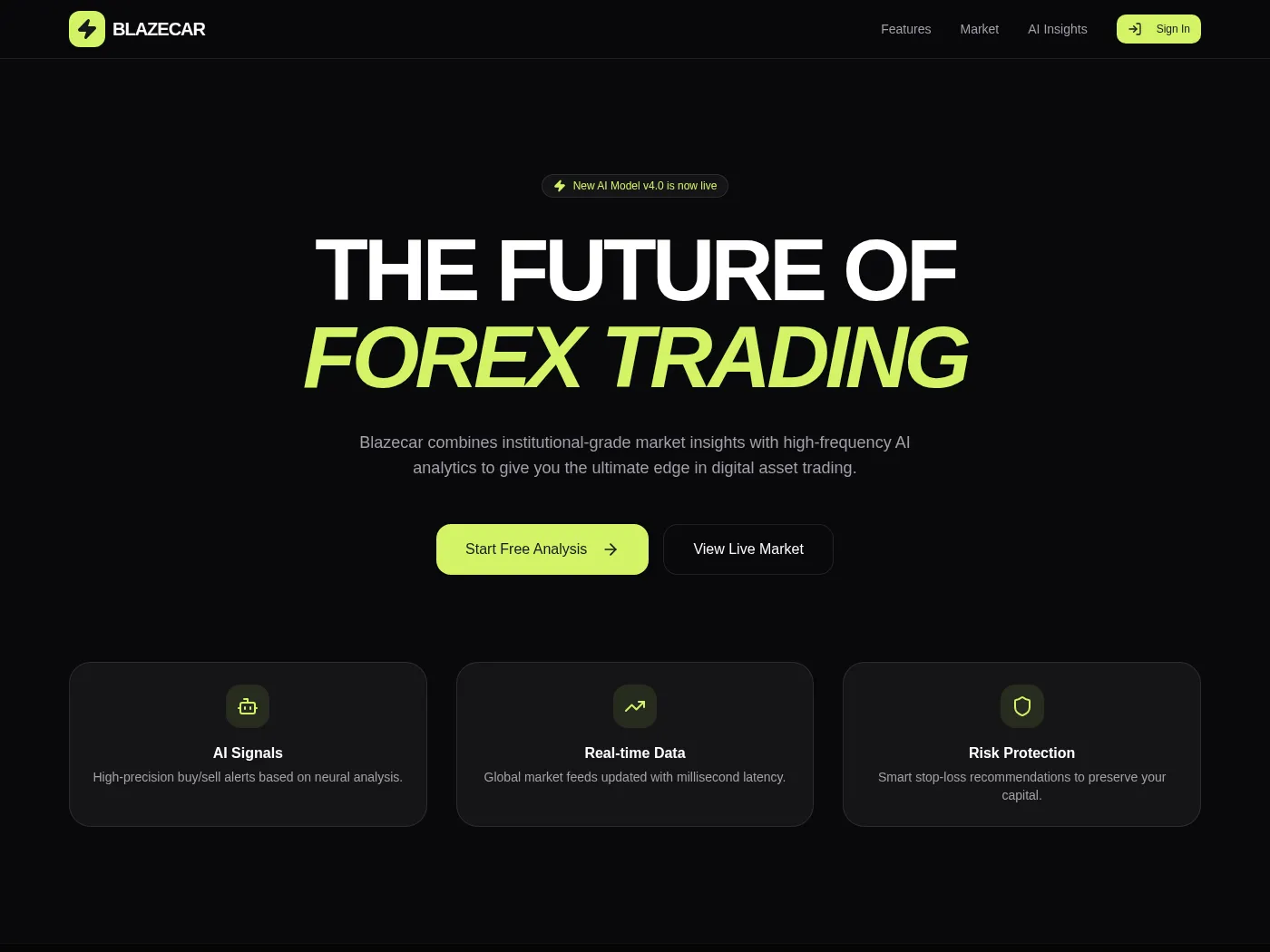 Blazecar Forex AI Hub