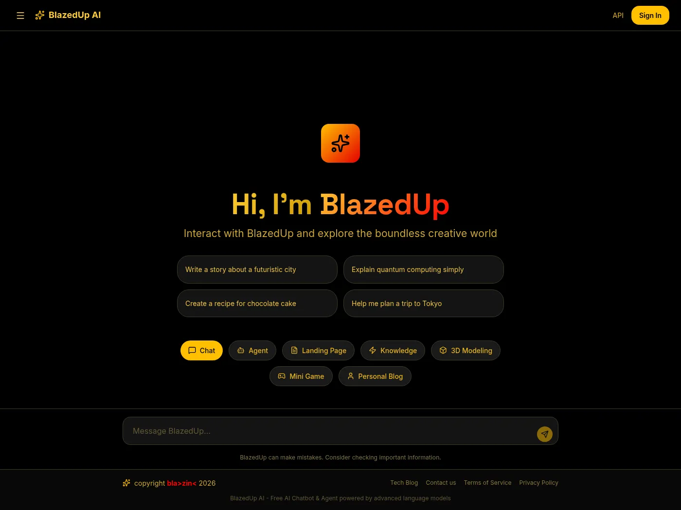 BlazedUp AI Chat
