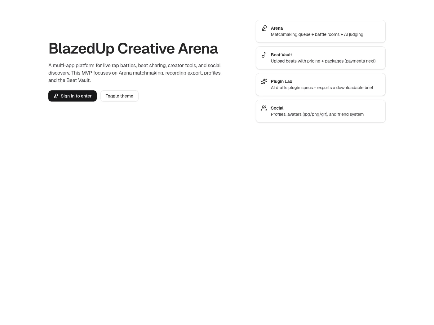 BlazedUp Creative Arena