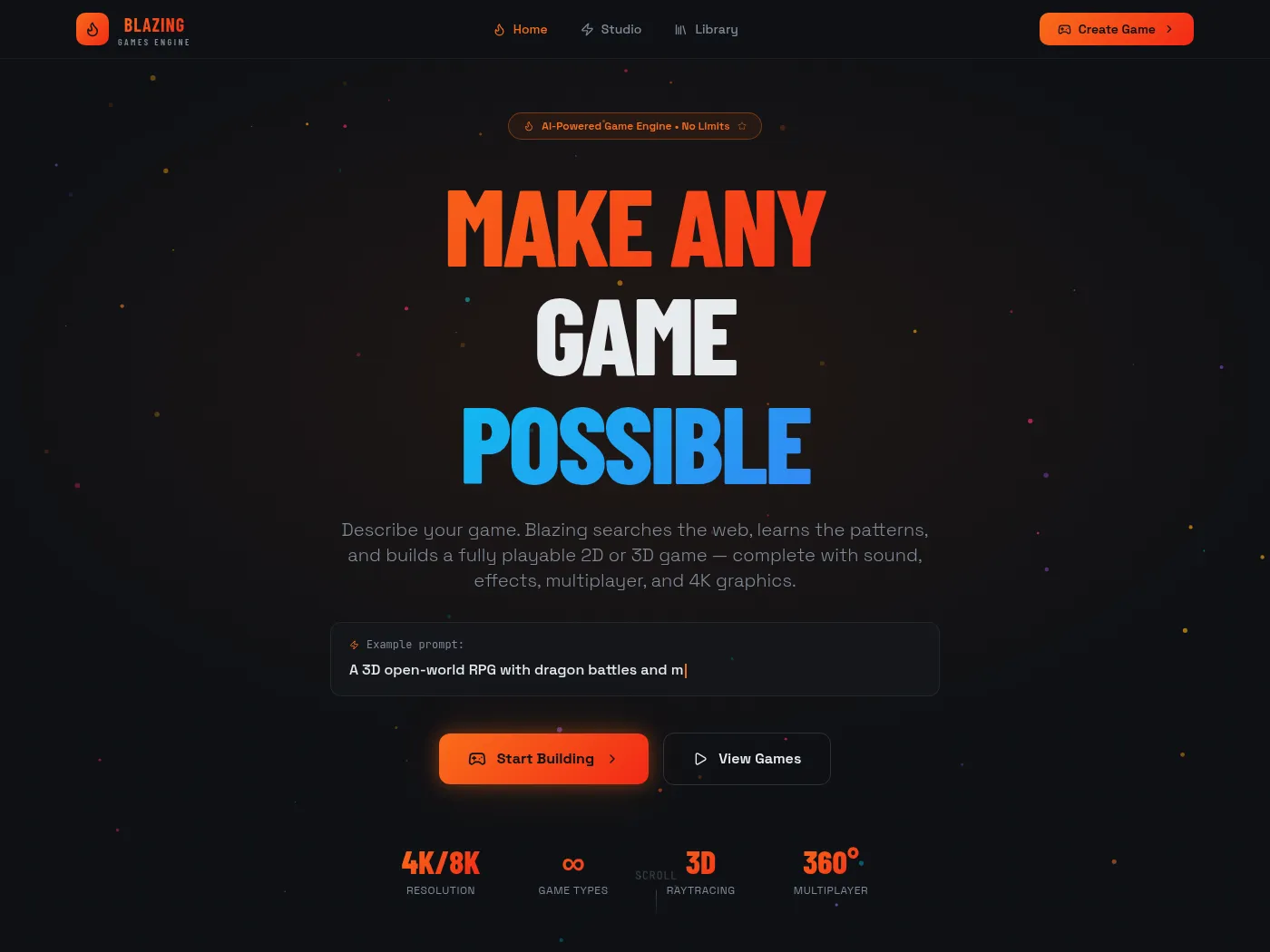 Blazing Games Engine