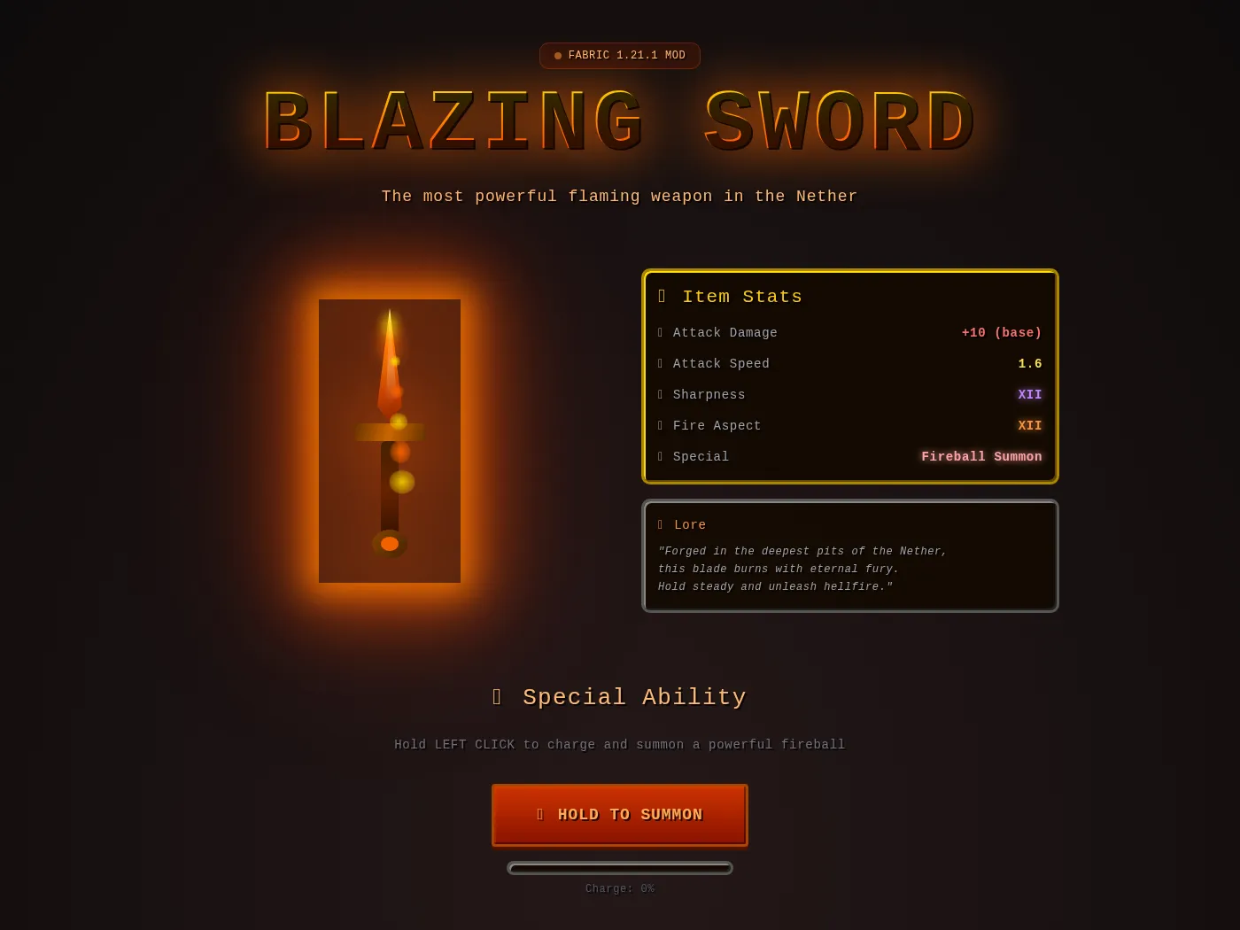 Blazing Sword Simulator