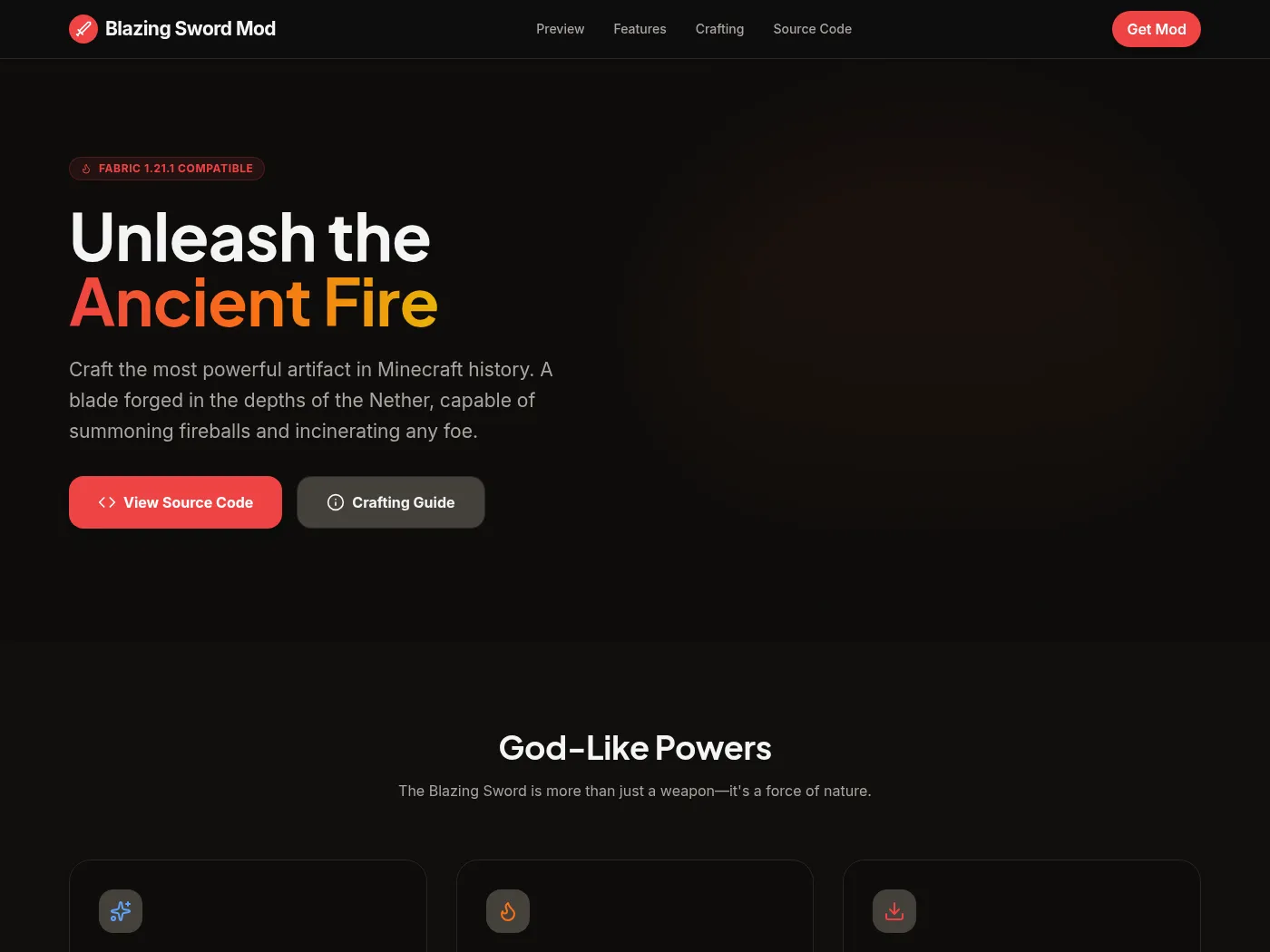 Blazing Sword Mod