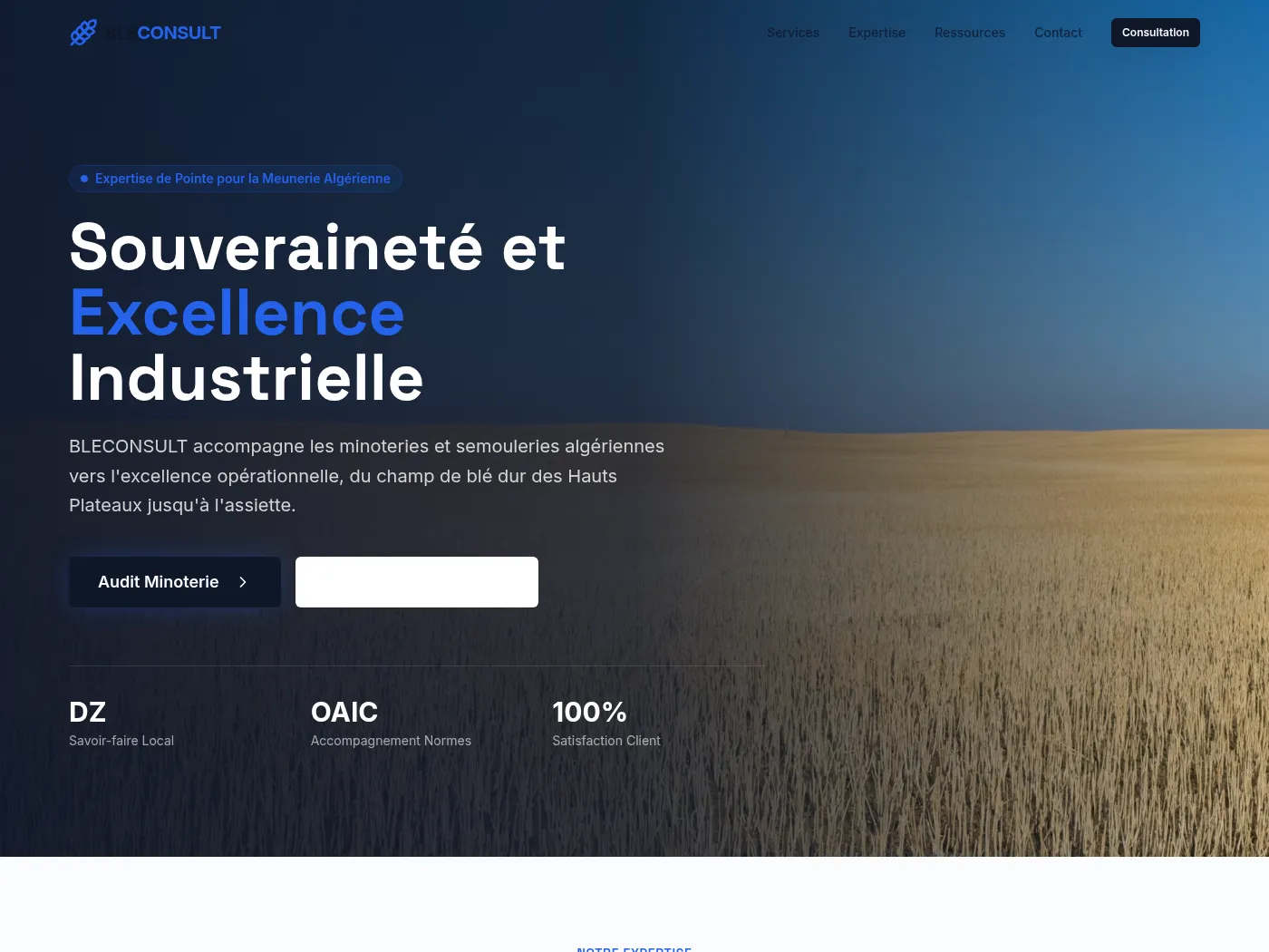 BleConsult Meunerie Hub