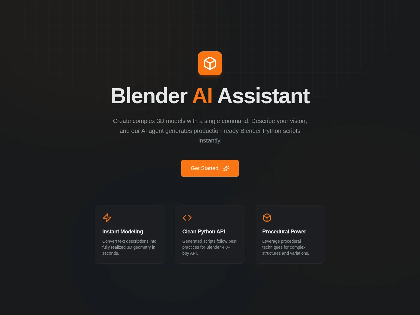 Blender AI Modeling Assistant