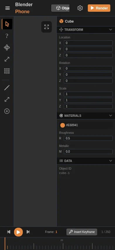 Blender Phone 3D Studio