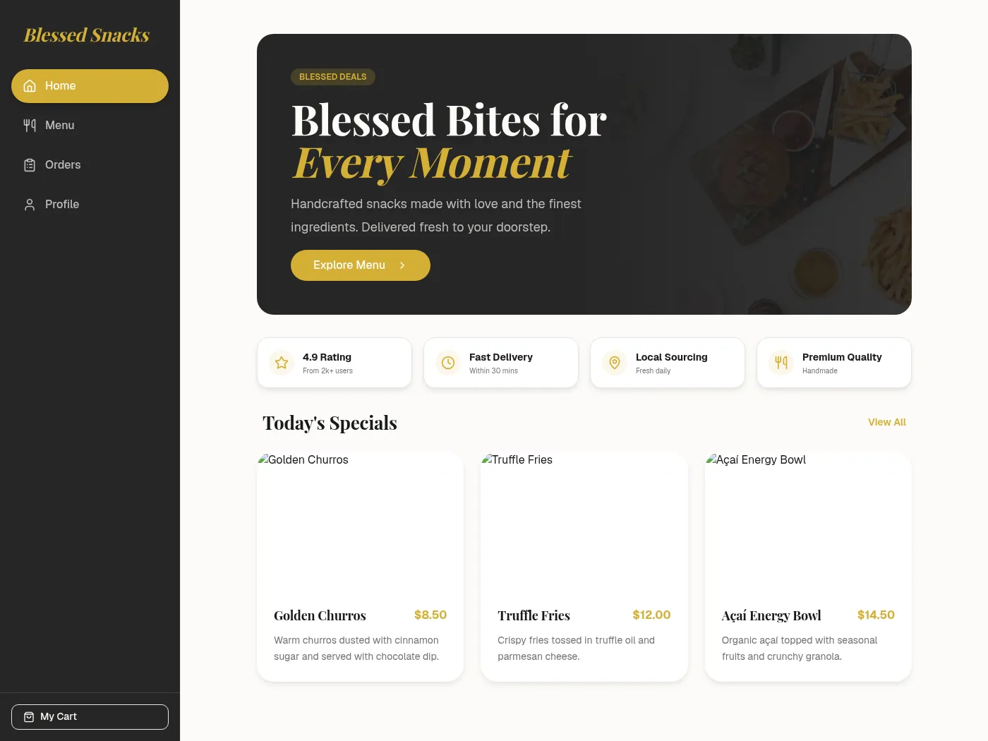 Blessed Snacks Mobile