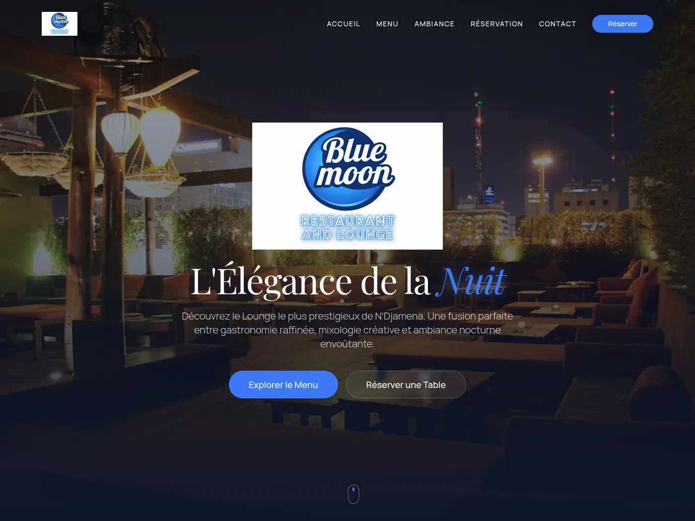 Bleu Moon Restaurant Site