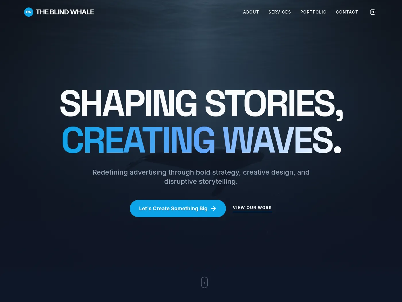 The Blind Whale Web