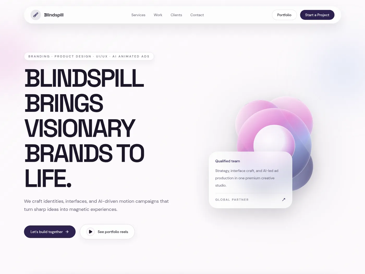 Blindspill Parallax Site
