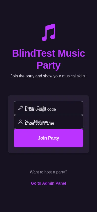 BlindTest Music Party