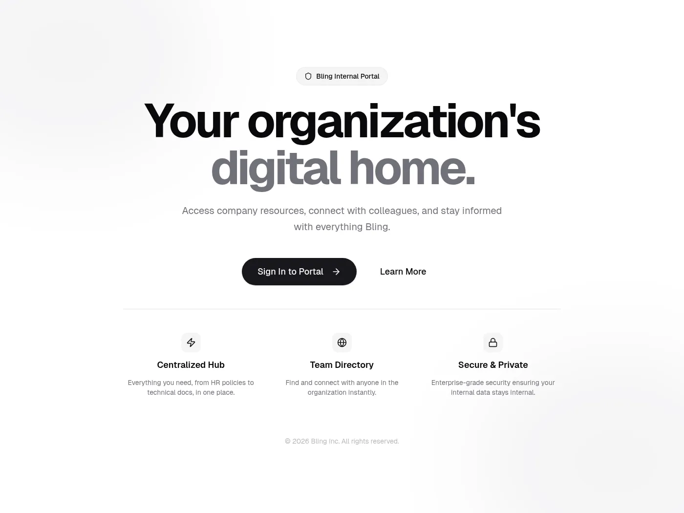 Bling Intranet Portal