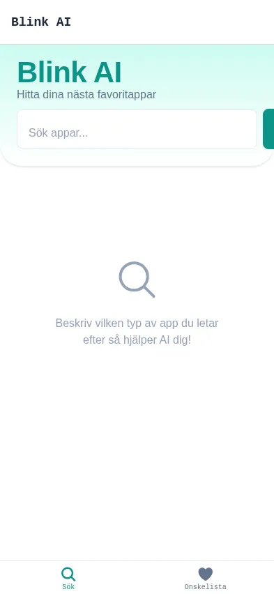 Blink AI App Finder