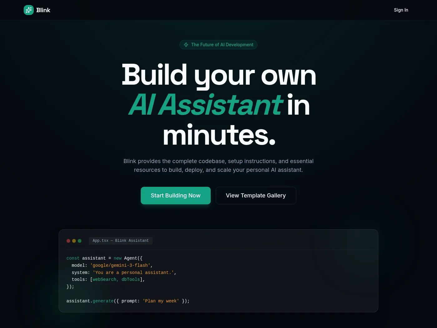 Blink AI Builder