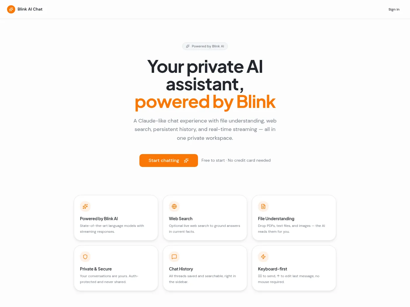 Blink AI Chat