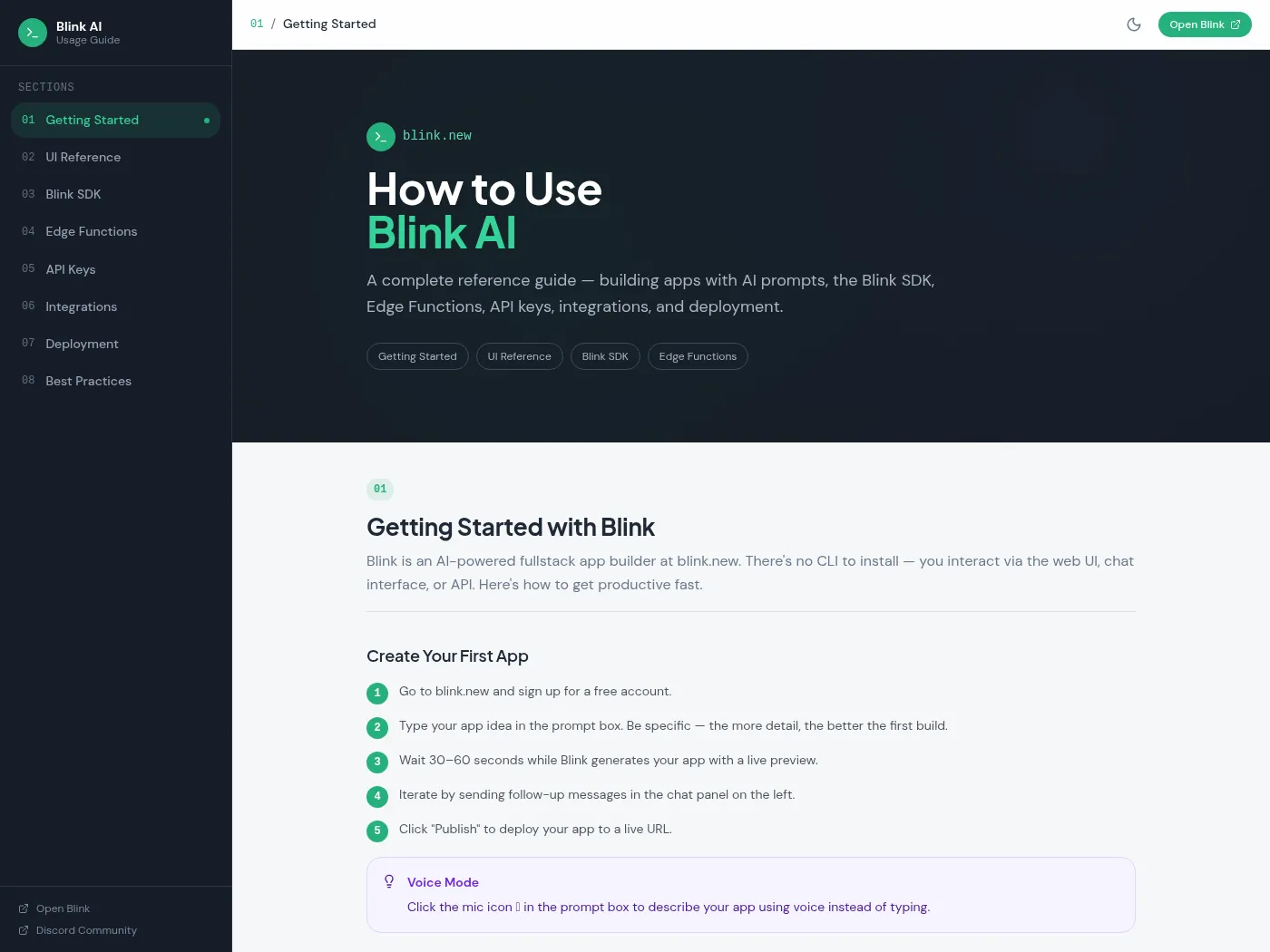 Blink AI CLI Guide