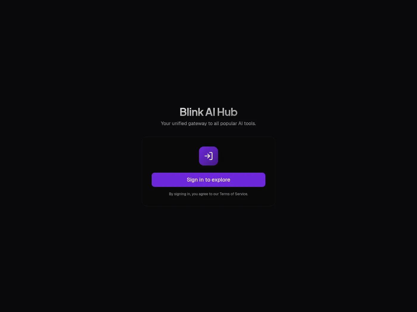 Blink AI Hub
