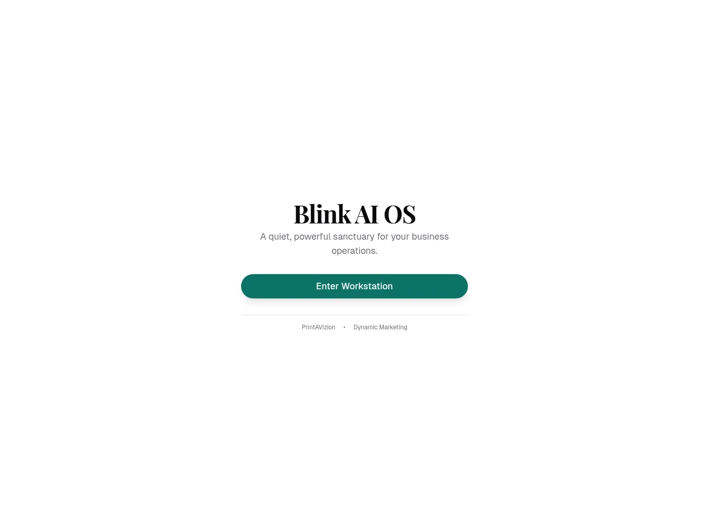 Blink AI Workstation OS