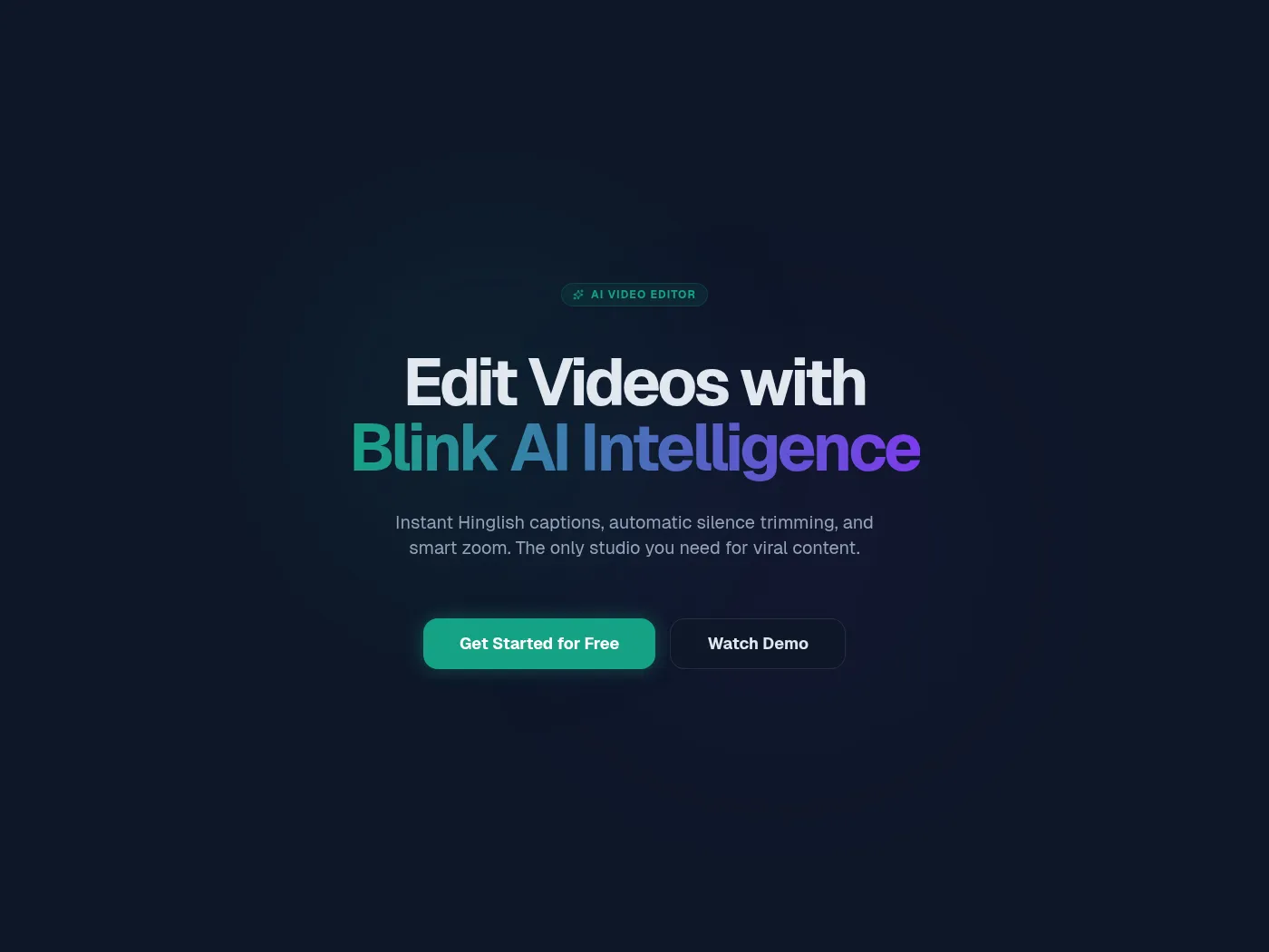 Blink AI Video Studio