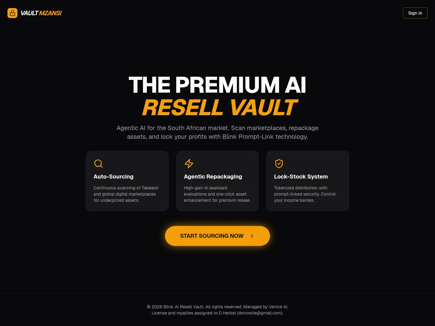Blink AI Resell Vault
