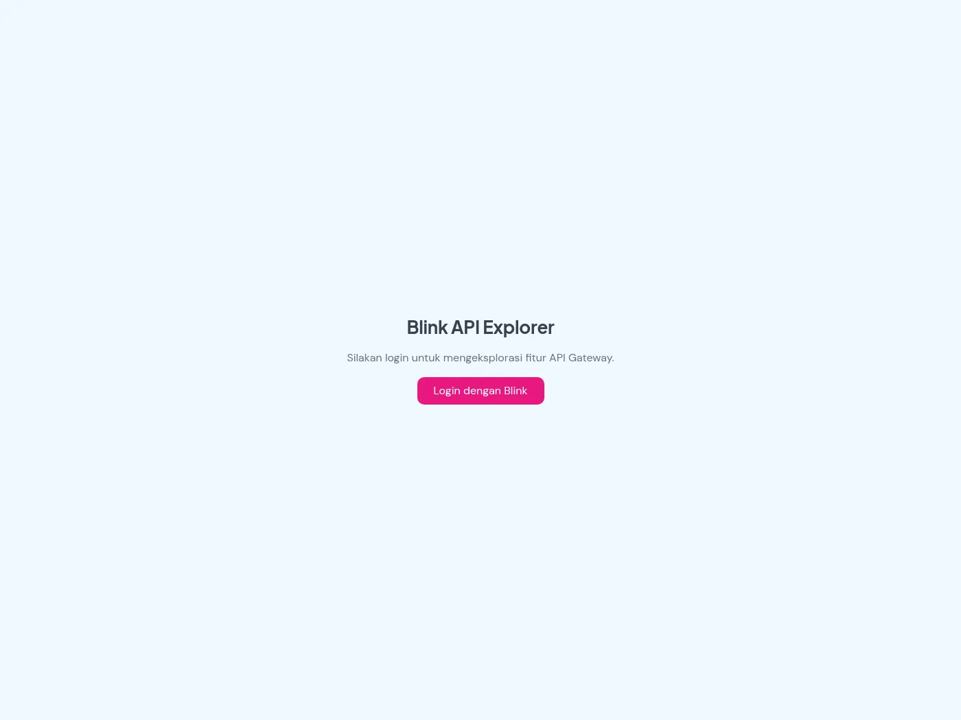Blink API Gateway Explorer