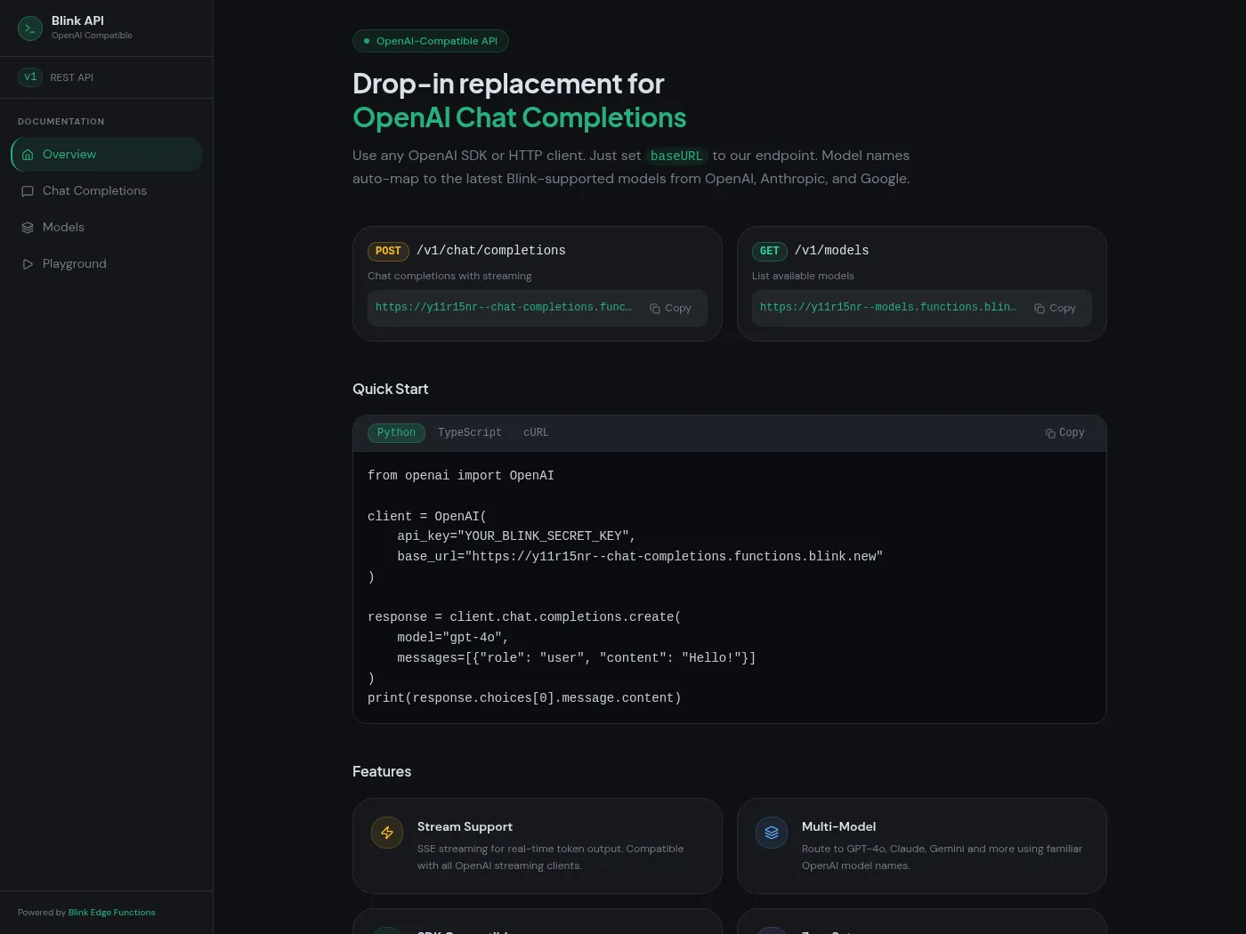 Blink API Explorer
