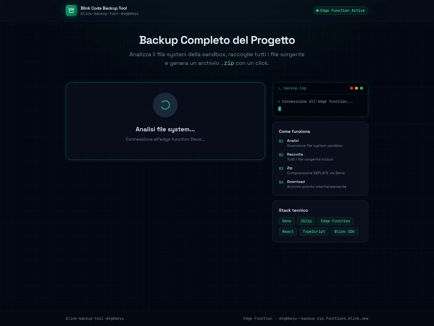 Blink Code Backup Tool