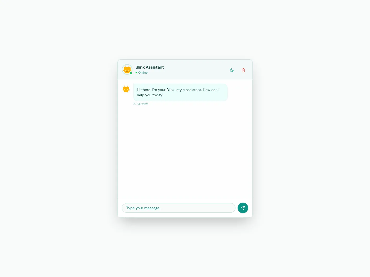 Blink Chatbot UI
