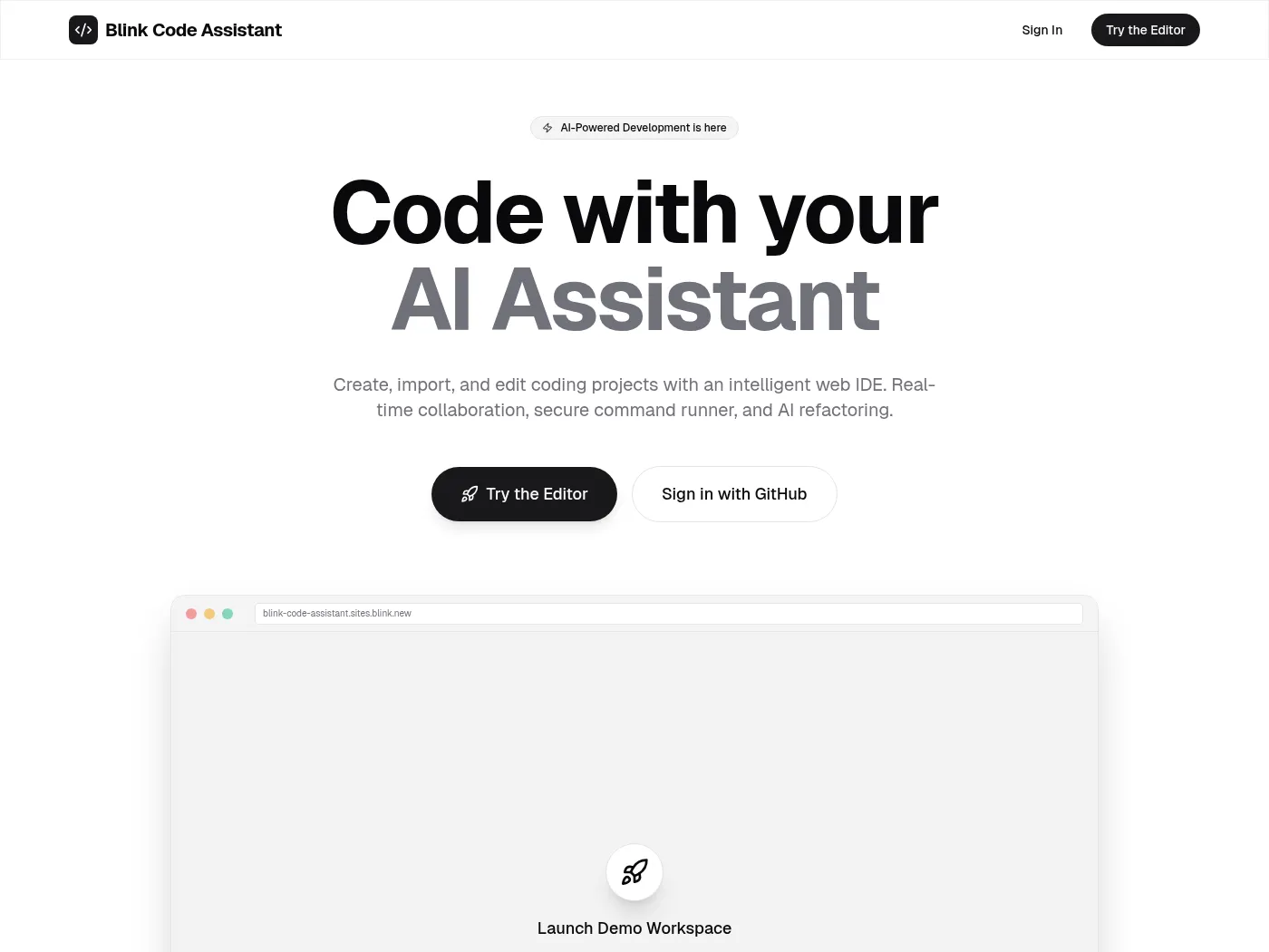 Blink Code Assistant
