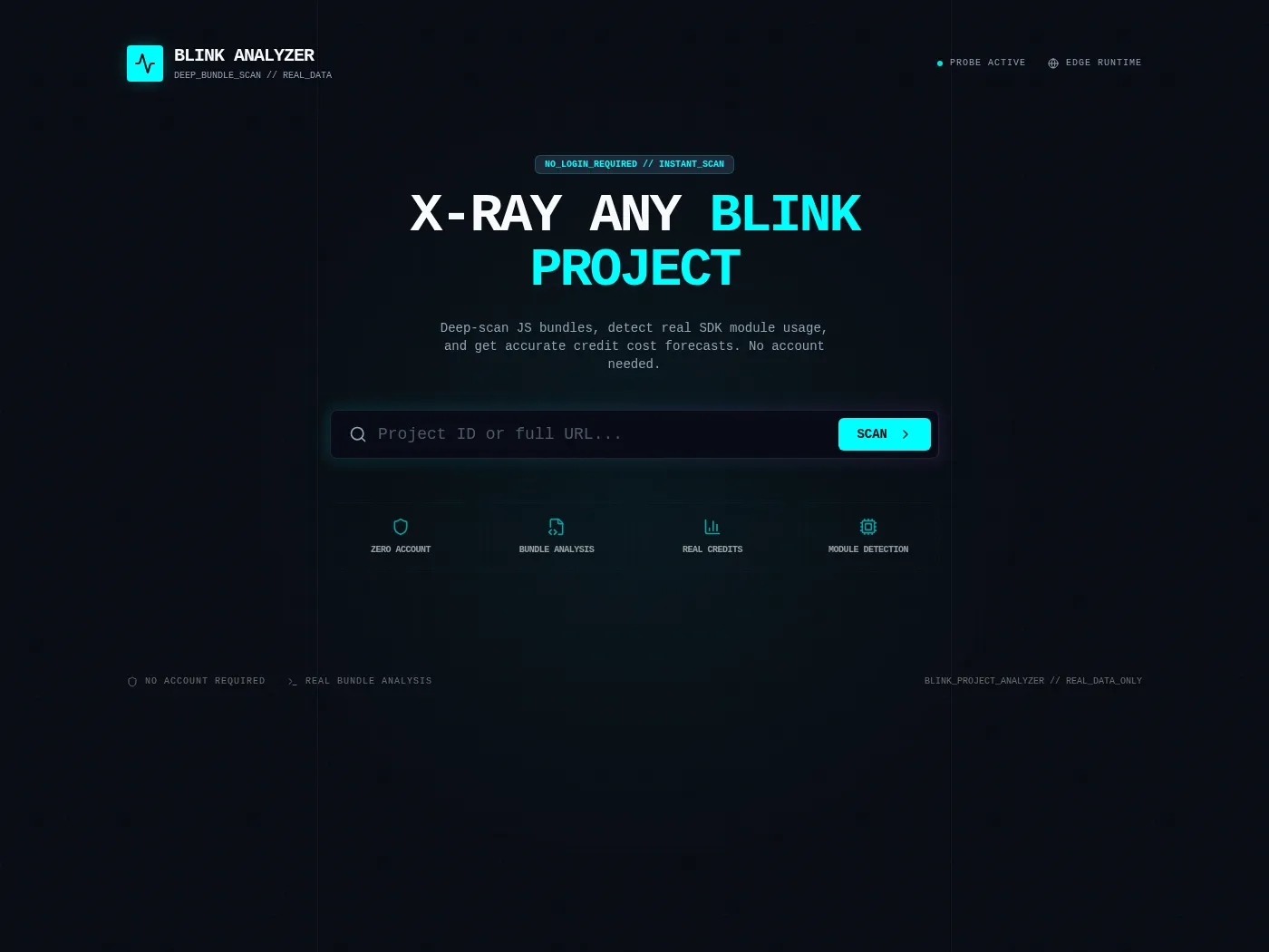 Blink Credits Analyzer