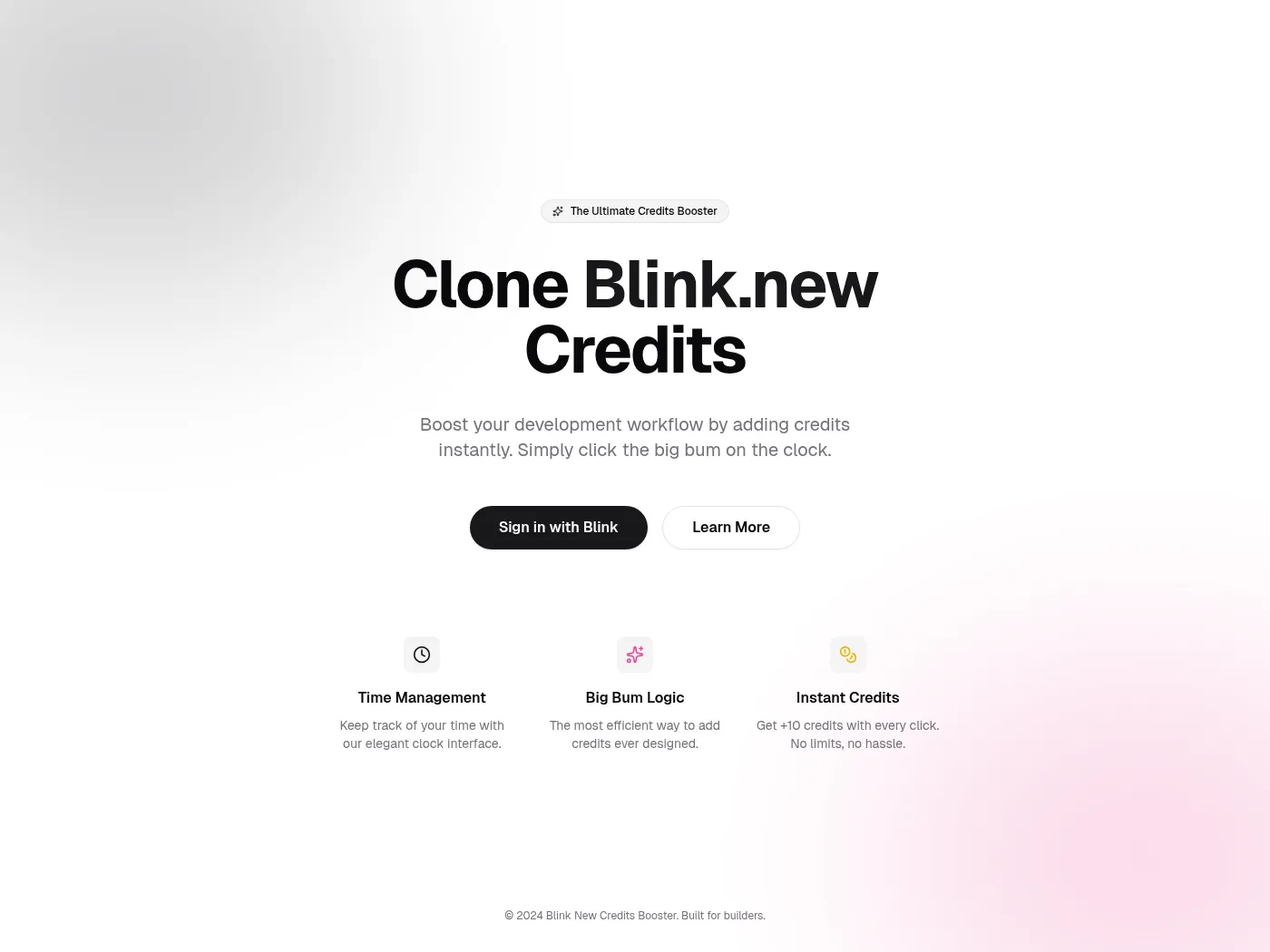 Blink New Credits Booster