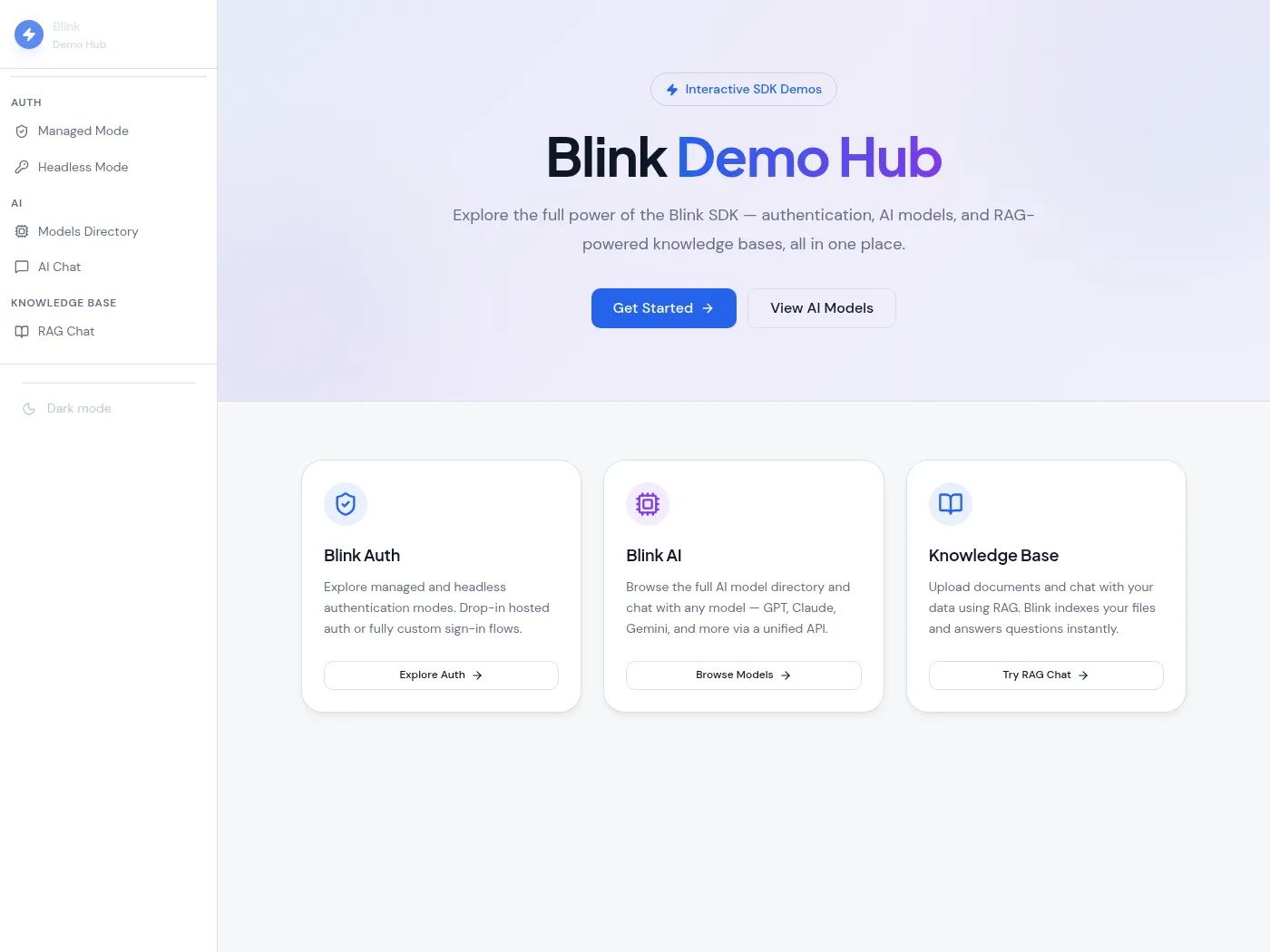Blink Demo Hub
