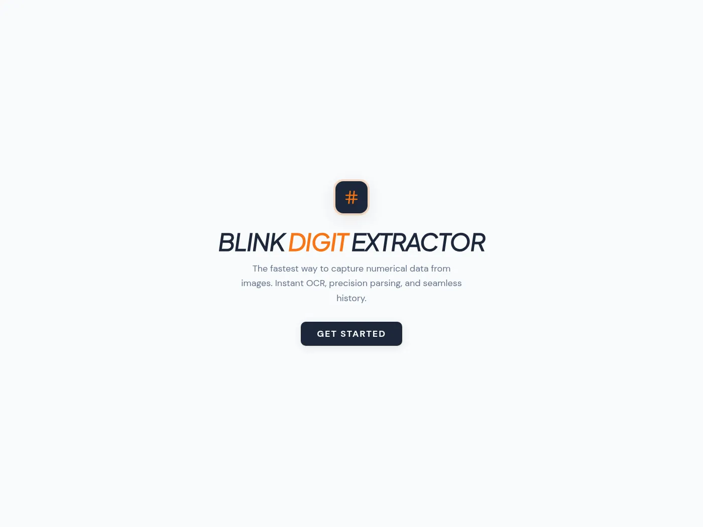 Blink Digit Extractor