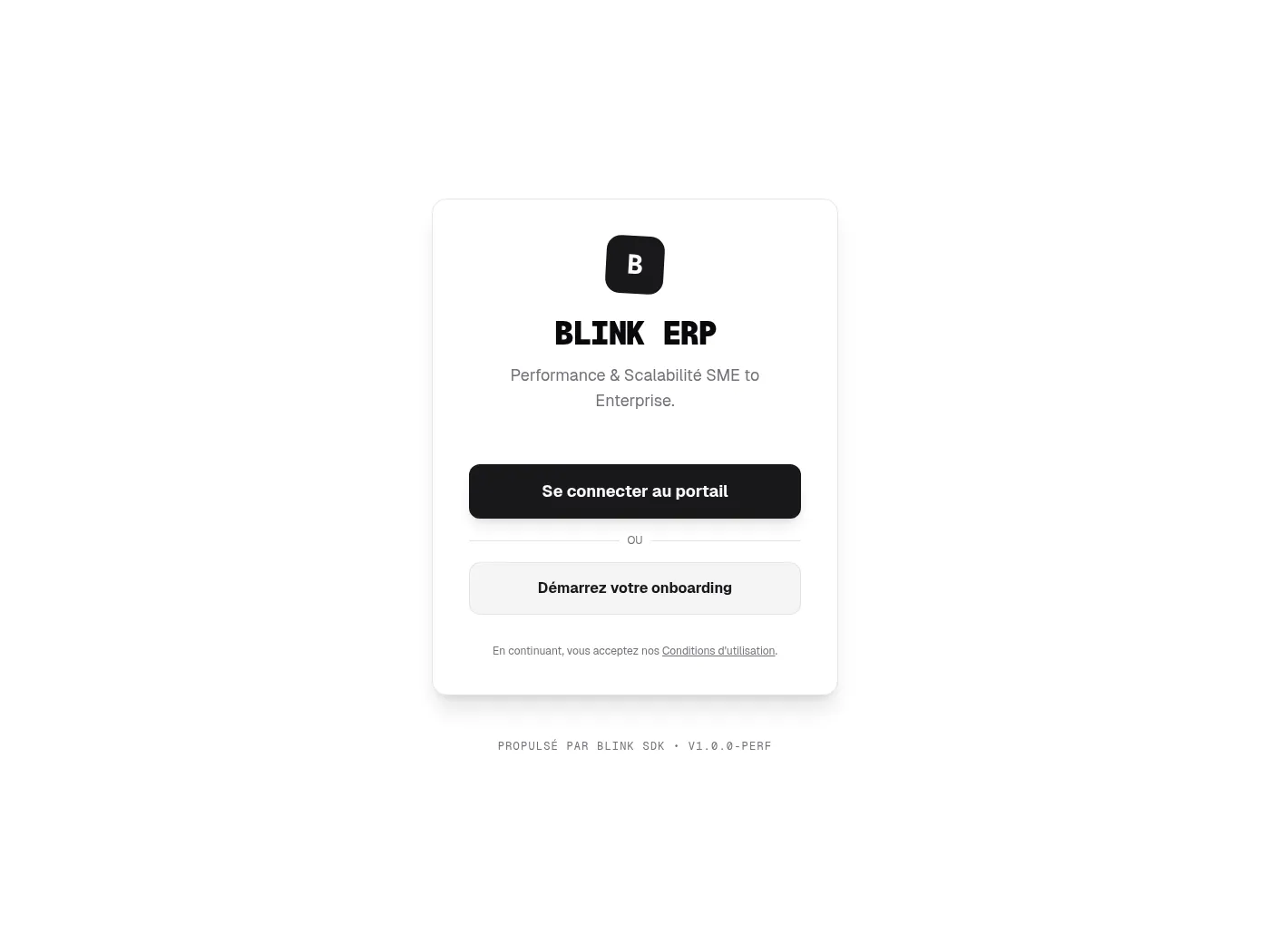 Prompt Blink ERP