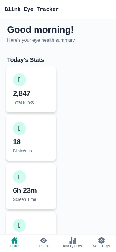 Blink Eye Tracker