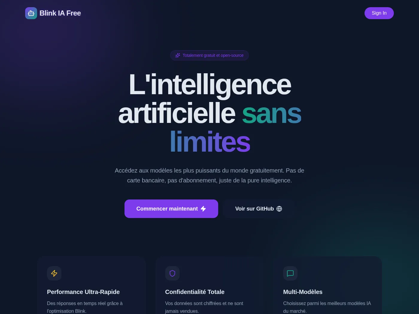 Blink IA Free Clone
