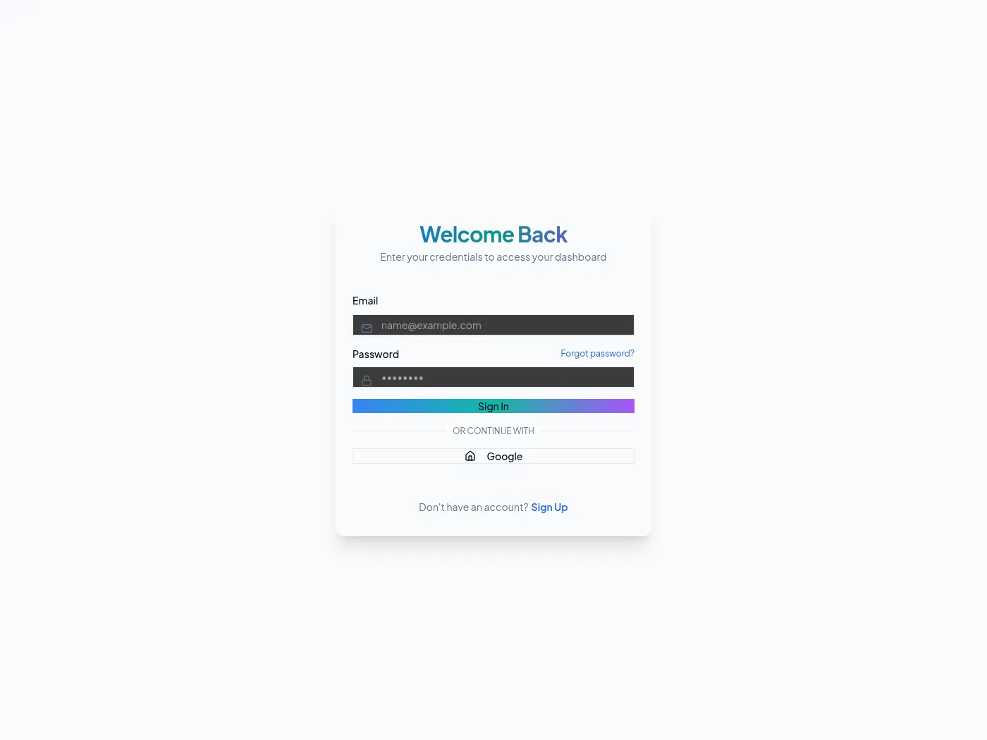 Blink Invest Dashboard