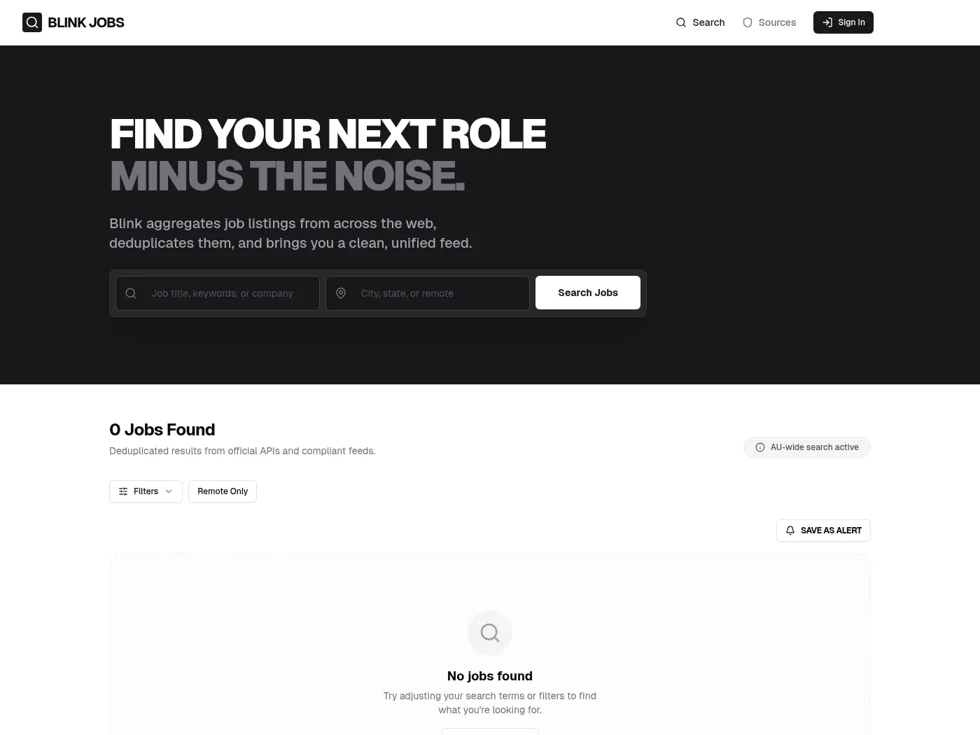 Blink Job Aggregator