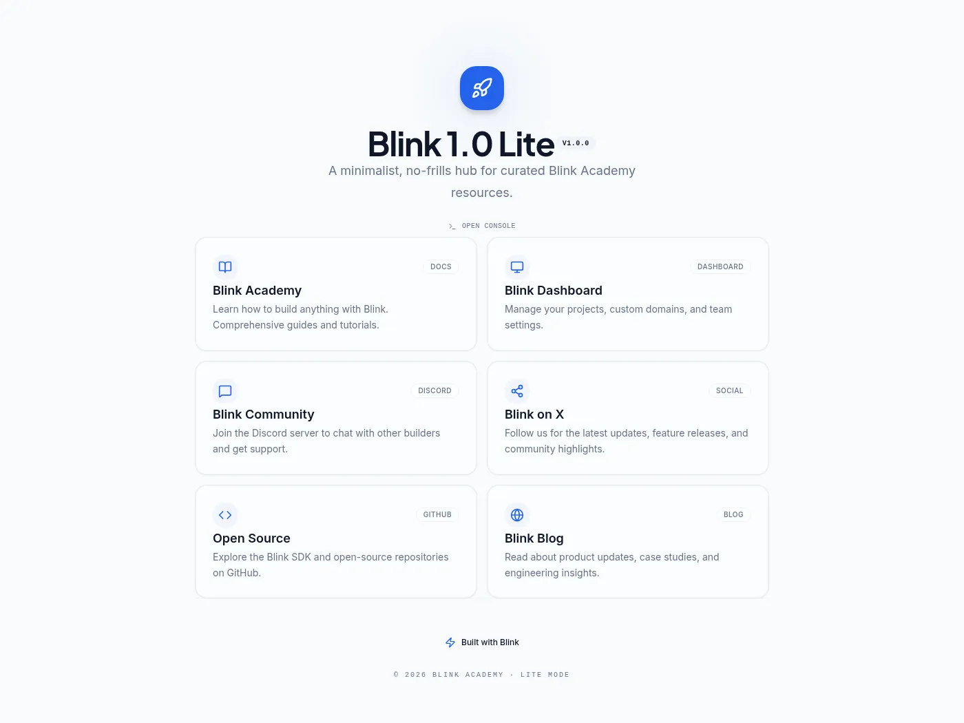 Blink 1.0 Lite