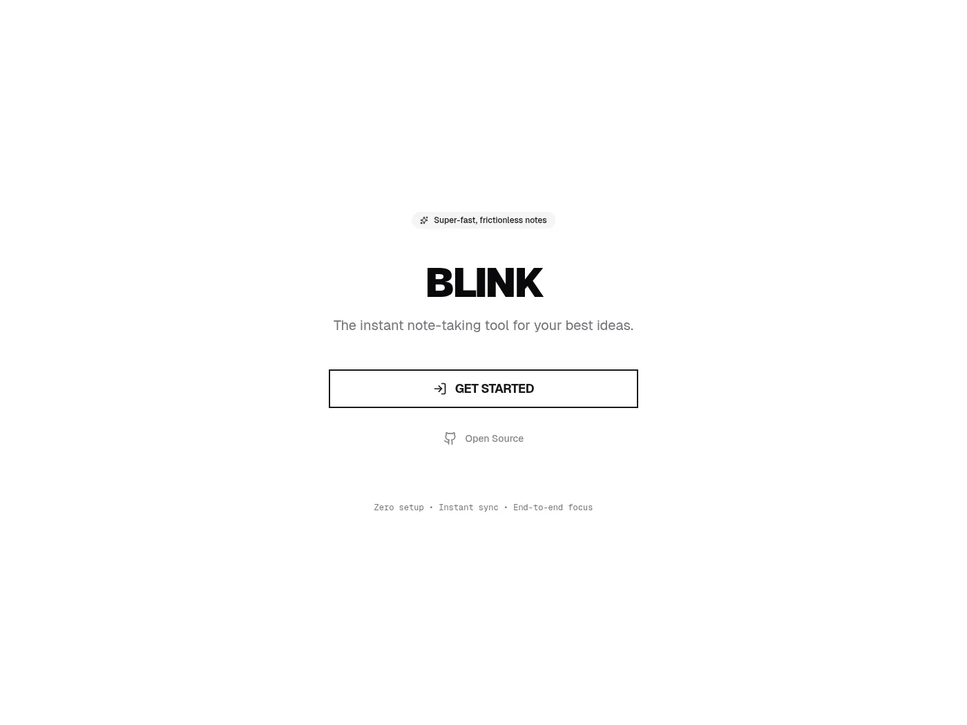 Blink Note-Taking