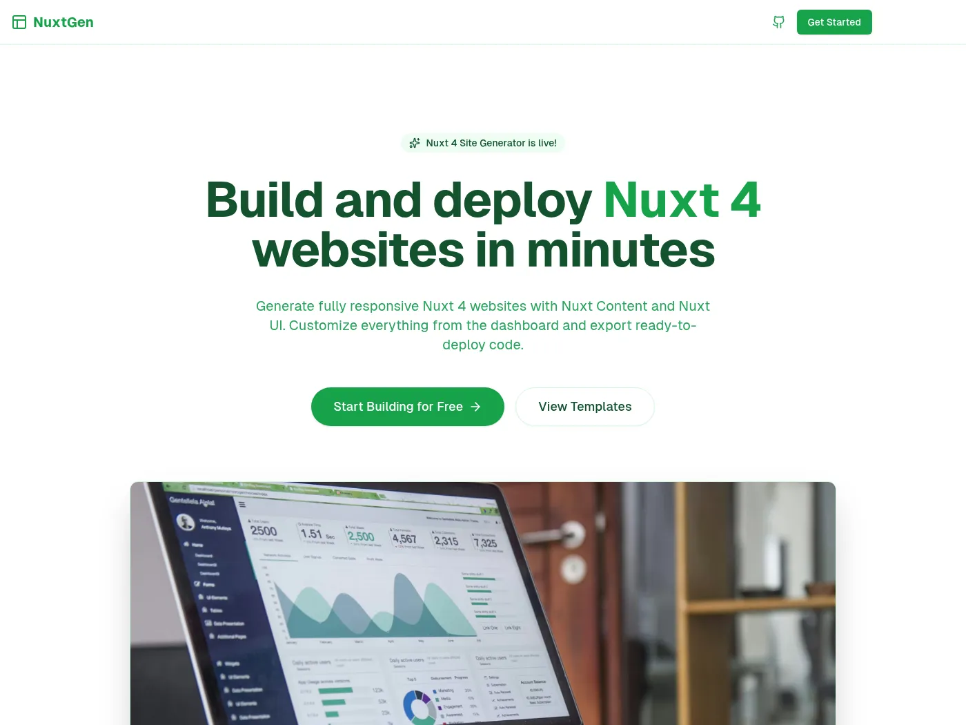 Blink Nuxt Site Generator