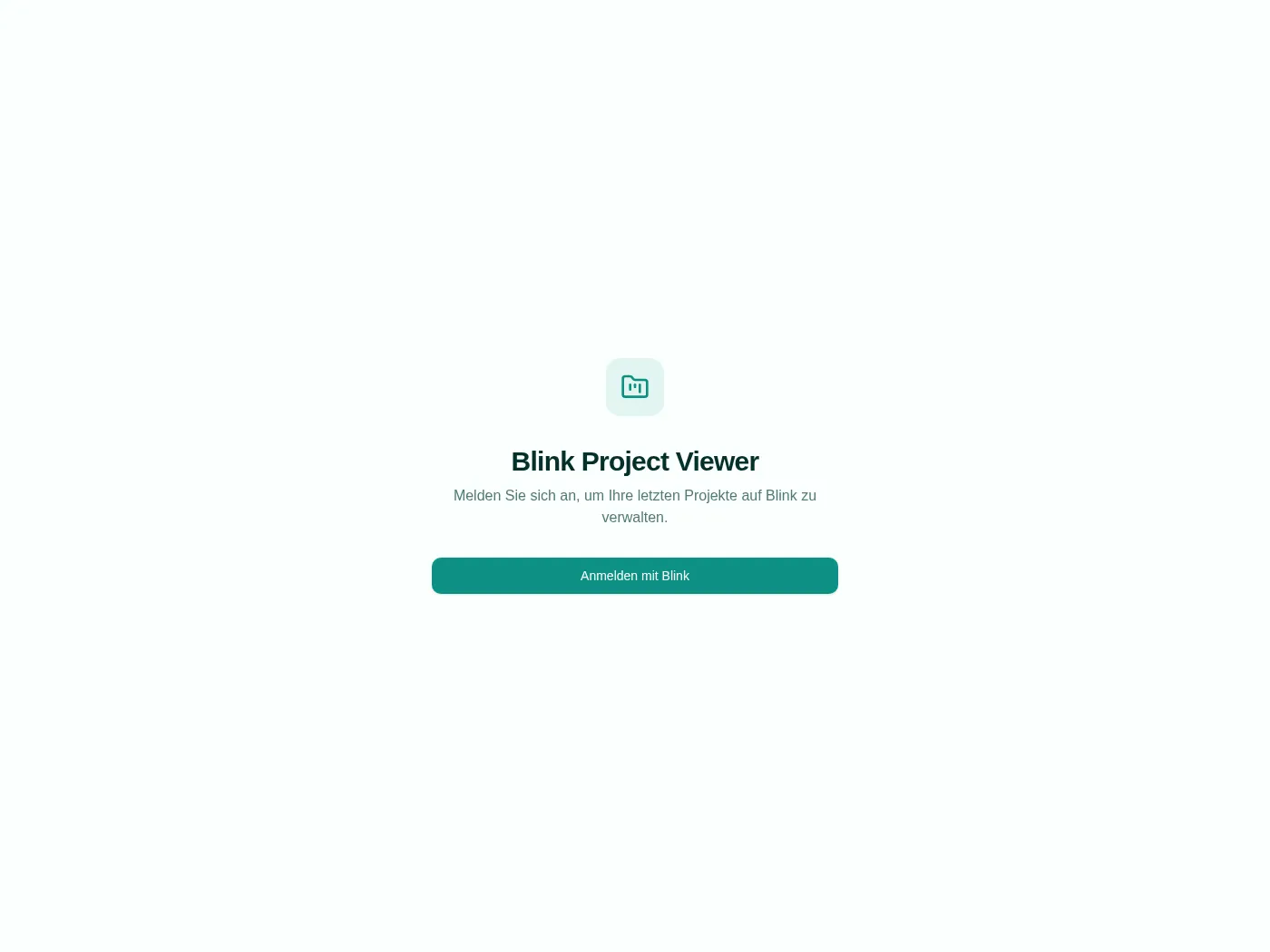 Blink Recent Project Viewer