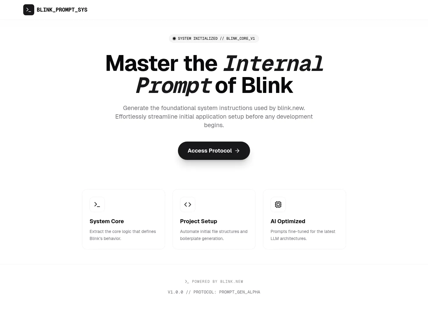 Blink Prompt System