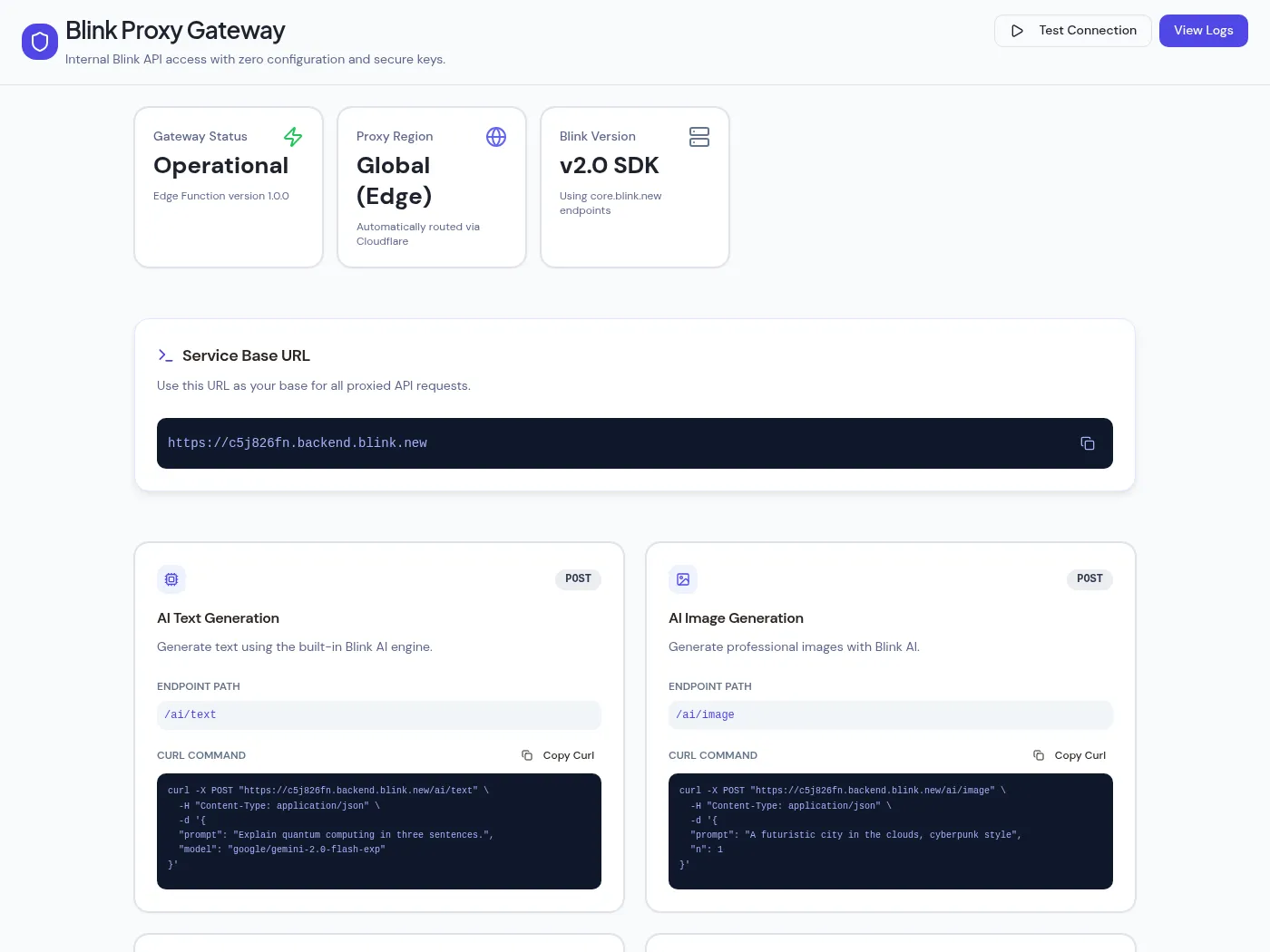 Blink Proxy Gateway