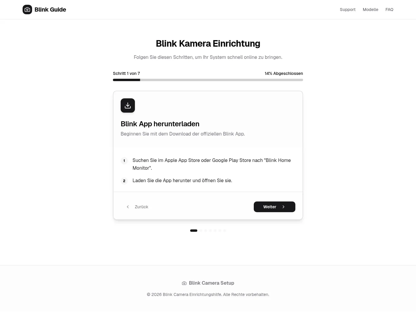 Blink Camera Setup Guide