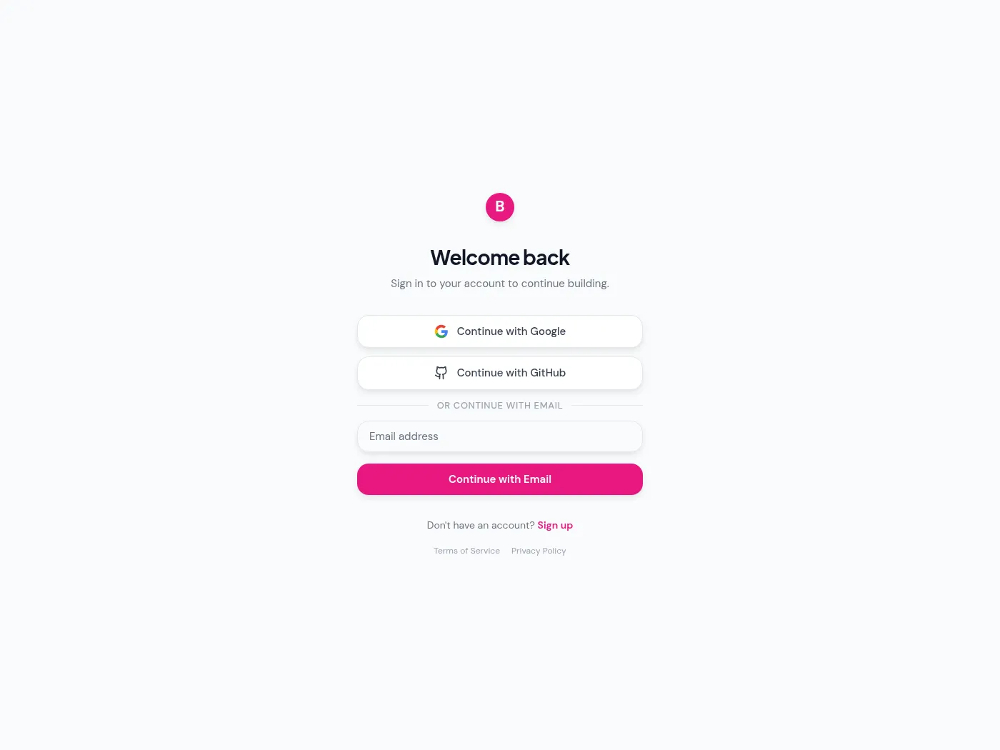 Blink Sign-Up Flow