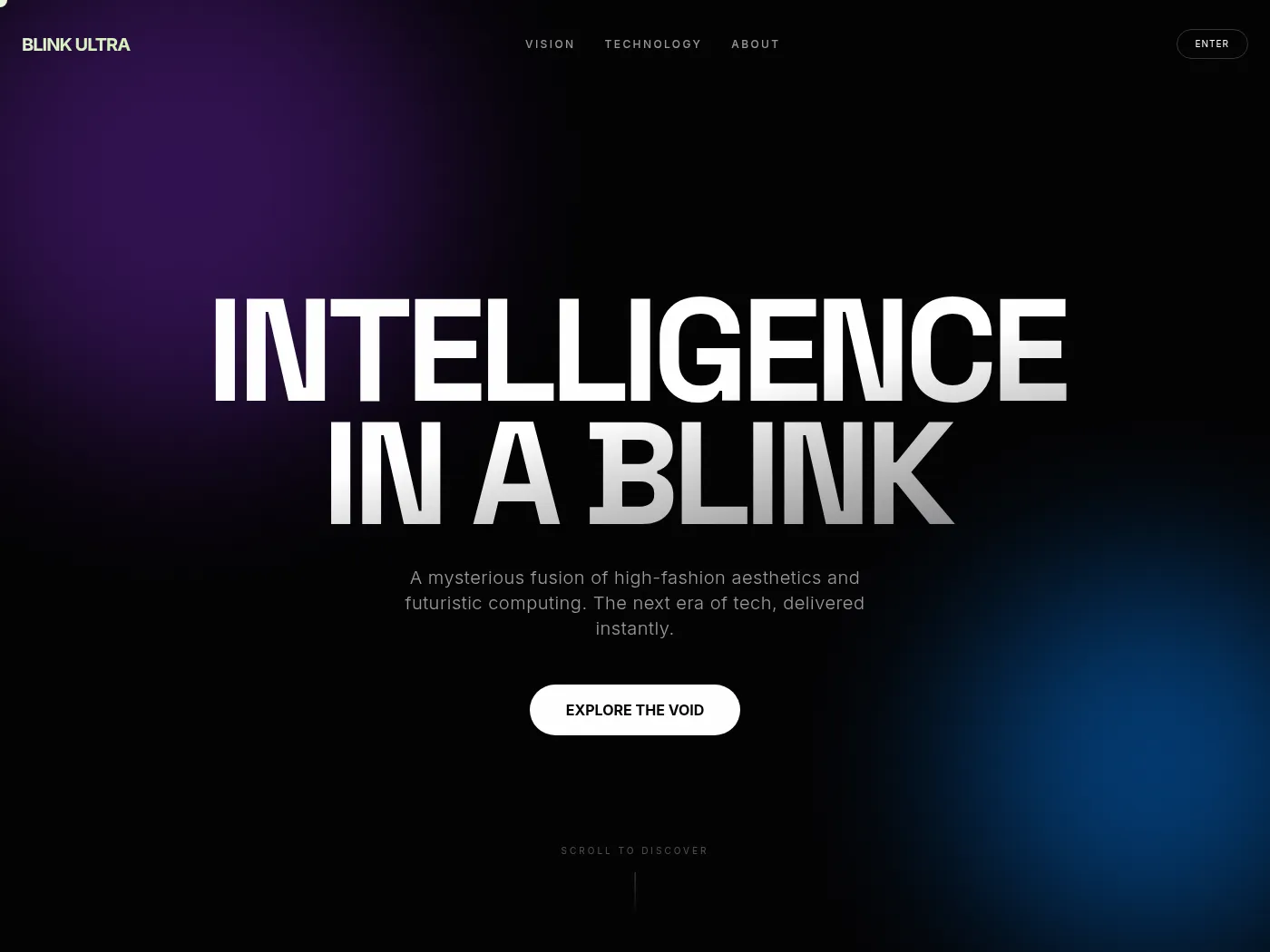 Blink Ultra Landing