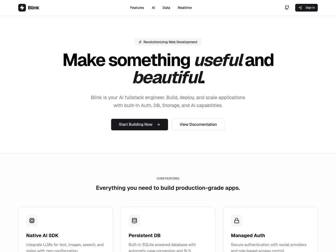 Blink Use Cases